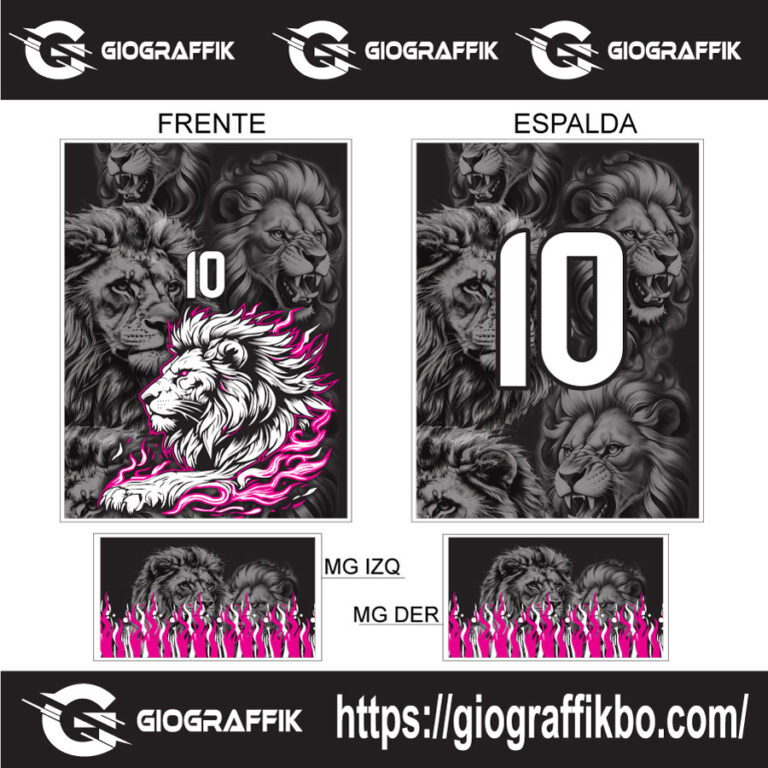 LEON LLAMAS MAGENTA BLANCO PATTERNS - Giograffikbo