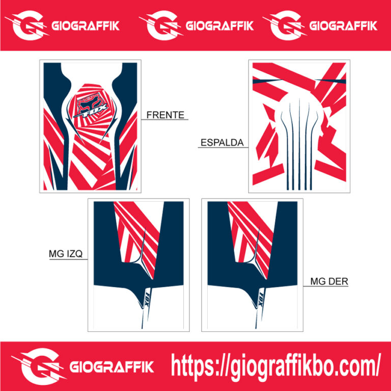 RACING FOX LINEAS CRUZADAS GEOMTRIC - Giograffikbo