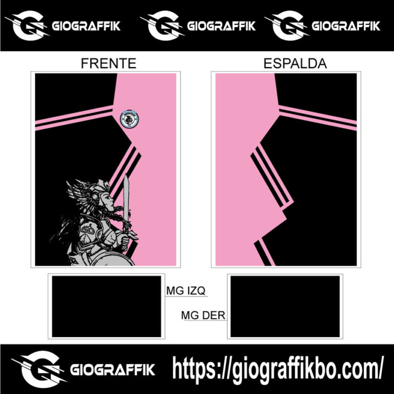 GUERRERAS ROSADO CONCEPT BLACK - Giograffikbo